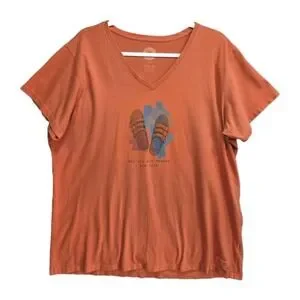 Life Is Good | Tops | Life Is Good Tshirt Tee Womens 2xl Xxl Short ...